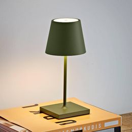 Sigor LED-Akkutischlampe Nuindie mini, USB-C, tannengrün, dimmbar