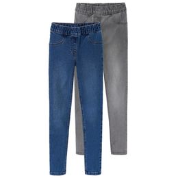 Yigga 2 Mädchen Jeggings mit Stretch-Bund