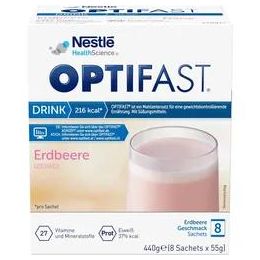 OPTIFAST Drink Erdbeere Pulver 8X55 g