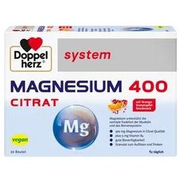 Doppelherz system Magnesium 400 Citrat mit Orange-Granatapfel-Geschmack 20 St