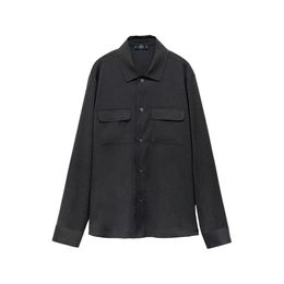 Mango Man Button Up Shirt 'MARIUS' male Grey size S