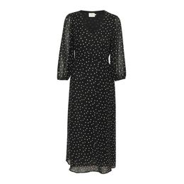 Kaffe Kleid 'Sally' Damen Größe 42 schwarz / weiß Winterkleid