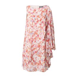 Swing Kleid Damen Größe 34 creme / hellblau / hellpink / feuerrot