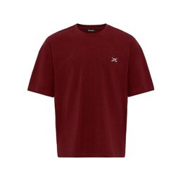 Cool Hill Shirt Herren Gr&ouml;&szlig;e XL bordeaux / wei&szlig;