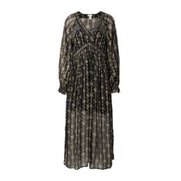 River Island Kleid Damen Gr&ouml;&szlig;e 38 goldgelb / schwarz / silber Winterkleid