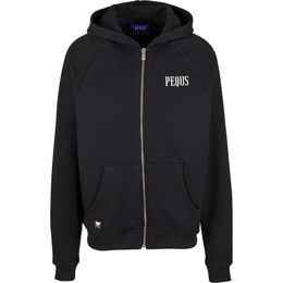 PEQUS Zip-Up Hoodie male Black size M