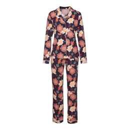 Vivance Pyjama 'Dreams' Damen Gr&ouml;&szlig;e XXS/XS beige / hellblau / flieder / dunkellila Winterkleid
