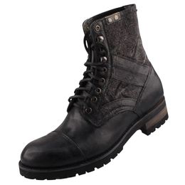 Sendra Herren Stiefel 15635 Schwarz Vintage