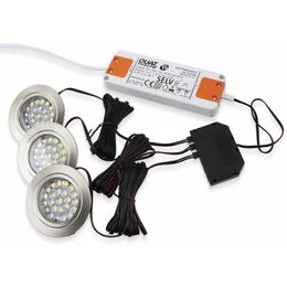 Daylite LED-Einbauleuchten Komplett-Set LES-3, EEK:G, 3x1,8 W, 110 lm, 4000K