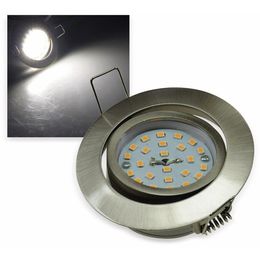 Chilitec LED-Einbauleuchte "Flat-32" EEK F, 5 W, 490 lm, 4000 K, Edelstahl