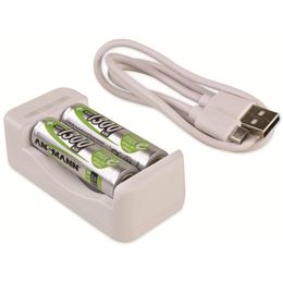 Ansmann Akku-Ladeger&auml;t Basic II + 2&times; AA 1300mAh