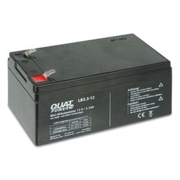 QUATPower Blei-Akkumulator LB3.3-12, 12 V-/3,3 Ah