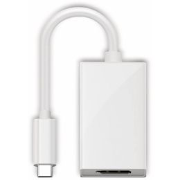 goobay DisplayPort Adapter 66257, USB-C, 0,2 m, wei&szlig;