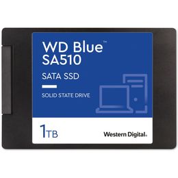 Western Digital SATA-SSD WD Blue SA510, 1 TB, 7mm, intern, 6,35 cm (2,5")