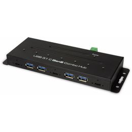 Logilink USB3.1 Industrie-Hub UA0319, 7-port, 3x USB-C/4x USB-A