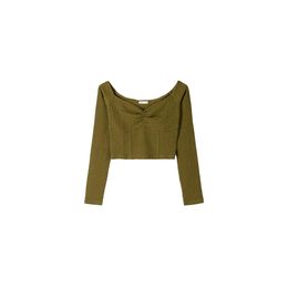 Bershka Shirt Damen Größe M oliv