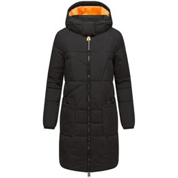 Navahoo Funktionsmantel 'Bliblablubb 14' Damen Gr&ouml;&szlig;e L orange / schwarz Wintermantel