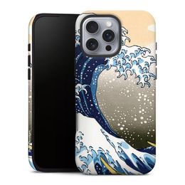 DeinDesign iPhone 16 Pro Max Handy Panzer Handyh&uuml;lle robuste Outdoor H&uuml;lle Schutzh&uuml;lle gl&auml;nzend Katsushika Hokusai Die Gro&szlig;e Welle Vor Kanagawa Kunst Tough Case
