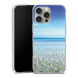 DeinDesign iPhone 16 Pro Max Handy Silikon H&uuml;lle Case transparent Handyh&uuml;lle Urlaub Sky Ocean Silikon Case