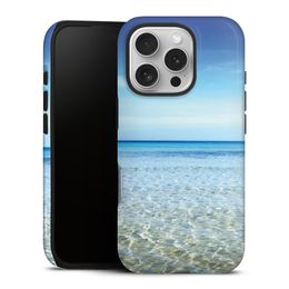 DeinDesign iPhone 16 Pro Handy Panzer Handyh&uuml;lle robuste Outdoor H&uuml;lle Schutzh&uuml;lle gl&auml;nzend Urlaub Sky Ocean Tough Case