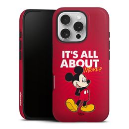 DeinDesign iPhone 16 Pro Handy Panzer Handyh&uuml;lle robuste Outdoor H&uuml;lle Schutzh&uuml;lle gl&auml;nzend Disney Official Licensed Product Mouse Tough Case