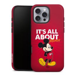 DeinDesign iPhone 16 Pro Max Handy Panzer Handyh&uuml;lle robuste Outdoor H&uuml;lle Schutzh&uuml;lle gl&auml;nzend Disney Official Licensed Product Mouse Tough Case