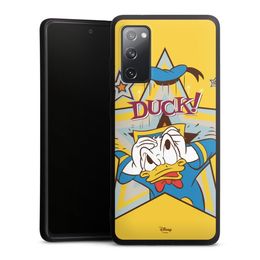 DeinDesign Galaxy S20 FE 5G Handy Premium Silikon H&uuml;lle Handyh&uuml;lle schwarz Case Disney Official Licensed Product Donald Duck Silikon Premium Case