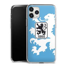 DeinDesign iPhone 11 Pro Max Handy Silikon H&uuml;lle Case transparent Handyh&uuml;lle Official Licensed Product Tsv 1860 M&uuml;nchen Coat Of Arms Silikon Case