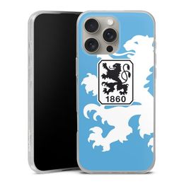 DeinDesign iPhone 16 Pro Max Handy Silikon H&uuml;lle Case transparent Handyh&uuml;lle Coat Of Arms Tsv 1860 M&uuml;nchen Official Licensed Product Silikon Case