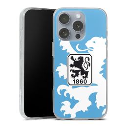 DeinDesign iPhone 16 Pro Handy Silikon H&uuml;lle Case transparent Handyh&uuml;lle Coat Of Arms Tsv 1860 M&uuml;nchen Official Licensed Product Silikon Case