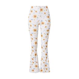 Glamorous Hose Damen Größe 40 blau / braun / gelb / weiß