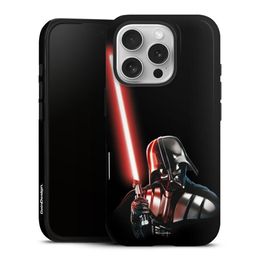 DeinDesign iPhone 16 Pro Handy Panzer Handyh&uuml;lle robuste Outdoor H&uuml;lle Schutzh&uuml;lle gl&auml;nzend Merchandise Darth Vader Star Wars Tough Case