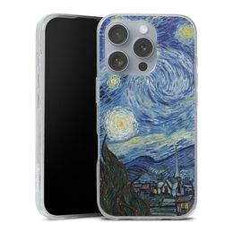 DeinDesign iPhone 16 Pro Handy Silikon H&uuml;lle Case transparent Handyh&uuml;lle The Starry Night Kunst Silikon Case