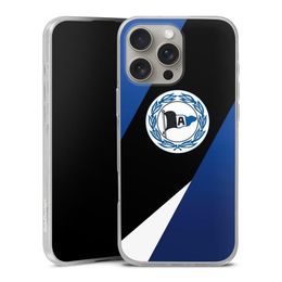 DeinDesign iPhone 16 Pro Max Handy Silikon H&uuml;lle Case transparent Handyh&uuml;lle Official Licensed Product Dsc Arminia Bielefeld Silikon Case