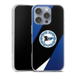 DeinDesign iPhone 16 Pro Handy Silikon H&uuml;lle Case transparent Handyh&uuml;lle Official Licensed Product Dsc Arminia Bielefeld Silikon Case