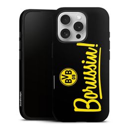 DeinDesign iPhone 16 Pro Handy Panzer Handyh&uuml;lle robuste Outdoor H&uuml;lle Schutzh&uuml;lle matt Borussia Dortmund Bvb Soccer Tough Case