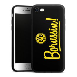 DeinDesign iPhone SE (2022) Handy Premium Silikon H&uuml;lle Handyh&uuml;lle schwarz Case Borussia Dortmund Soccer Bvb Silikon Premium Case