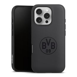 DeinDesign iPhone 16 Pro Handy Panzer Handyh&uuml;lle robuste Outdoor H&uuml;lle Schutzh&uuml;lle gl&auml;nzend Bvb Borussia Dortmund Logo Tough Case