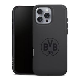 DeinDesign iPhone 16 Pro Max Handy Panzer Handyh&uuml;lle robuste Outdoor H&uuml;lle Schutzh&uuml;lle gl&auml;nzend Bvb Borussia Dortmund Logo Tough Case