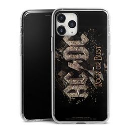 DeinDesign iPhone 11 Pro Max Handy Silikon H&uuml;lle Case transparent Handyh&uuml;lle Rock Or Bust Official Licensed Product Acdc Silikon Case