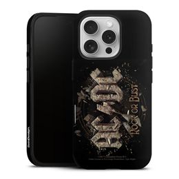 DeinDesign iPhone 16 Pro Handy Panzer Handyh&uuml;lle robuste Outdoor H&uuml;lle Schutzh&uuml;lle matt Official Licensed Product Rock Or Bust Acdc Tough Case