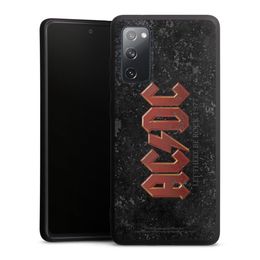 DeinDesign Galaxy S20 FE Handy Premium Silikon H&uuml;lle Handyh&uuml;lle schwarz Case Acdc Logo Merchandise Silikon Premium Case