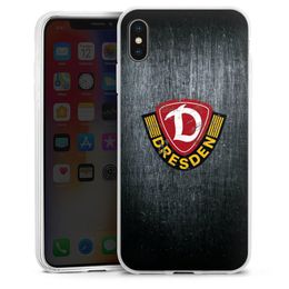 DeinDesign iPhone Xs Max Handy Silikon H&uuml;lle Case transparent Handyh&uuml;lle Sgd Official Licensed Product Sg Dynamo Dresden Silikon Case
