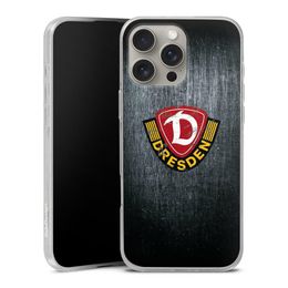 DeinDesign iPhone 16 Pro Max Handy Silikon H&uuml;lle Case transparent Handyh&uuml;lle Sgd Official Licensed Product Sg Dynamo Dresden Silikon Case