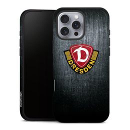 DeinDesign iPhone 16 Pro Max Handy Panzer Handyh&uuml;lle robuste Outdoor H&uuml;lle Schutzh&uuml;lle gl&auml;nzend Sgd Official Licensed Product Sg Dynamo Dresden Tough Case