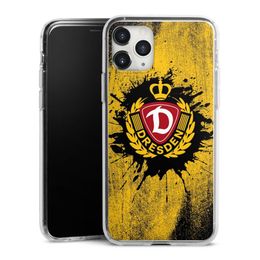 DeinDesign iPhone 11 Pro Max Handy Silikon H&uuml;lle Case transparent Handyh&uuml;lle Official Licensed Product Soccer Sg Dynamo Dresden Silikon Case