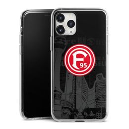 DeinDesign iPhone 11 Pro Max Handy Silikon H&uuml;lle Case transparent Handyh&uuml;lle Logo Official Licensed Product Fortuna D&uuml;sseldorf Silikon Case