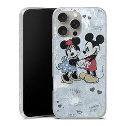 DeinDesign iPhone 16 Pro Max Handy Silikon H&uuml;lle Case transparent Handyh&uuml;lle Vintage Disney Silikon Case