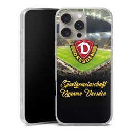 DeinDesign iPhone 16 Pro Max Handy Silikon H&uuml;lle Case transparent Handyh&uuml;lle Sg Dynamo Dresden Sgd Official Licensed Product Silikon Case