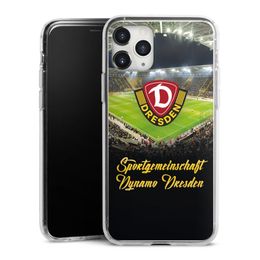 DeinDesign iPhone 11 Pro Max Handy Silikon H&uuml;lle Case transparent Handyh&uuml;lle Sg Dynamo Dresden Sgd Official Licensed Product Silikon Case